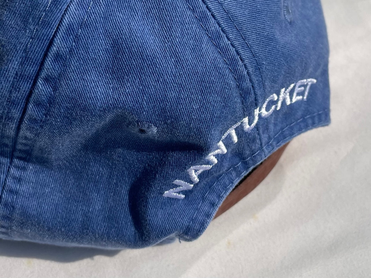 Island Cap -Garment Washed in Royal Ocean Blue – university of nantucket